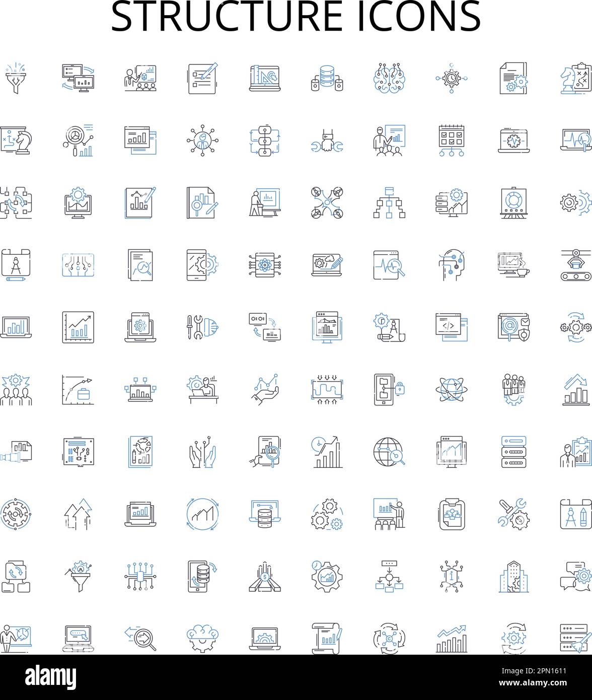 Structure icons outline icons collection. Icons, Structure, Symbols ...