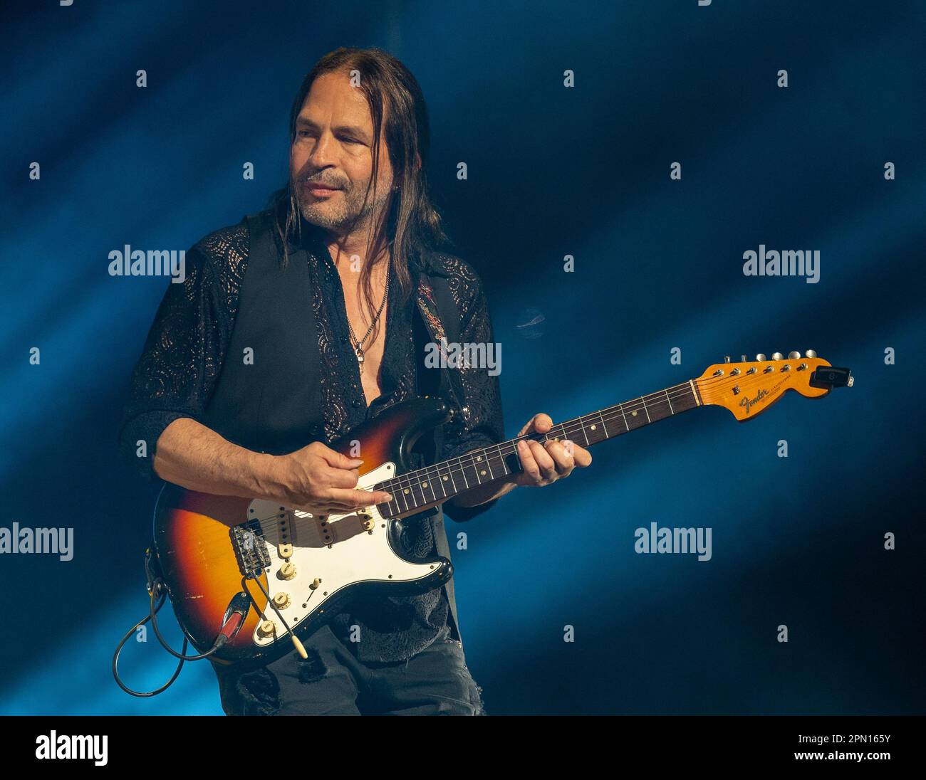 MIAMI, FL - APRIL 15: Sergio Vallin of MANA performs during MANA Mexico ...