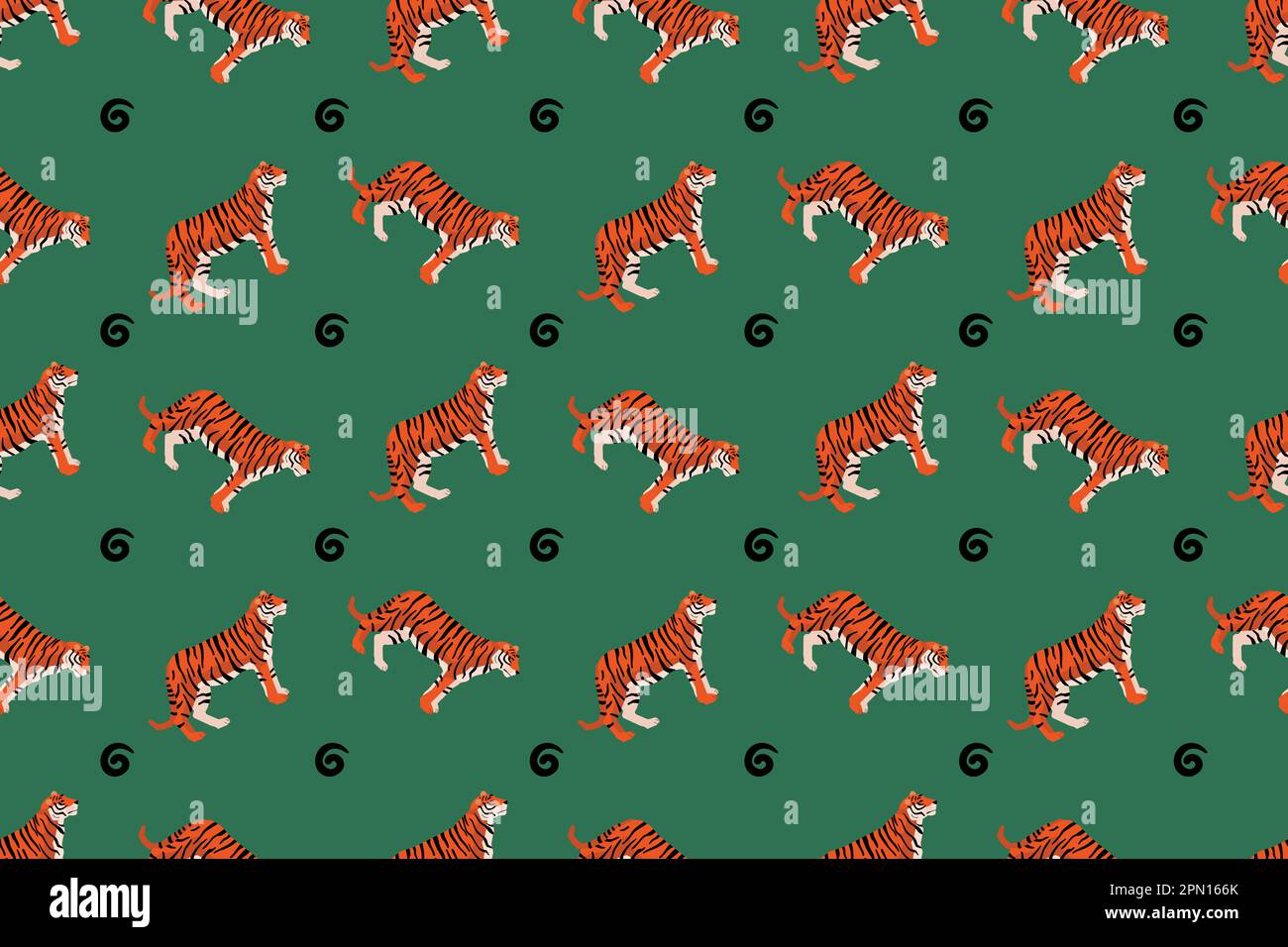 Seamless african tiger pattern. Ethnic and tribal motifs. Grunge ...