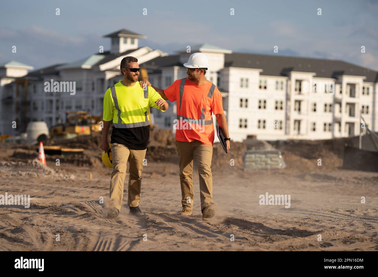 image of engineer men at construction site. engineer men at ...