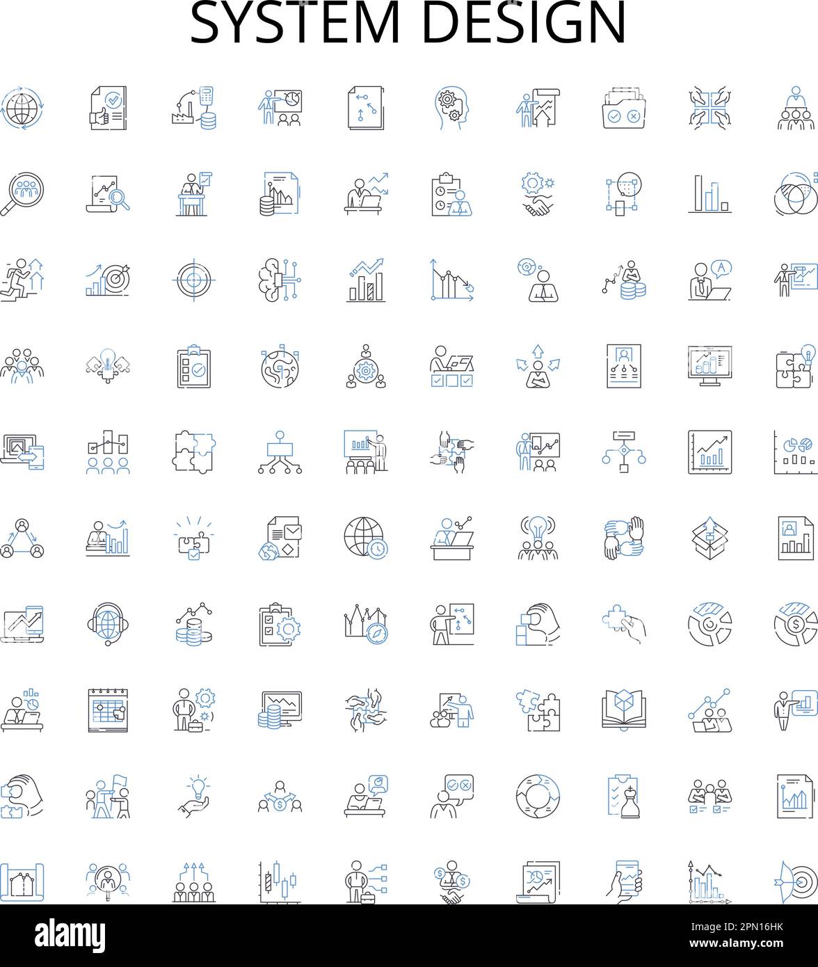 System Design Outline Icons Collection System Design Architecture Modeling Algorithm