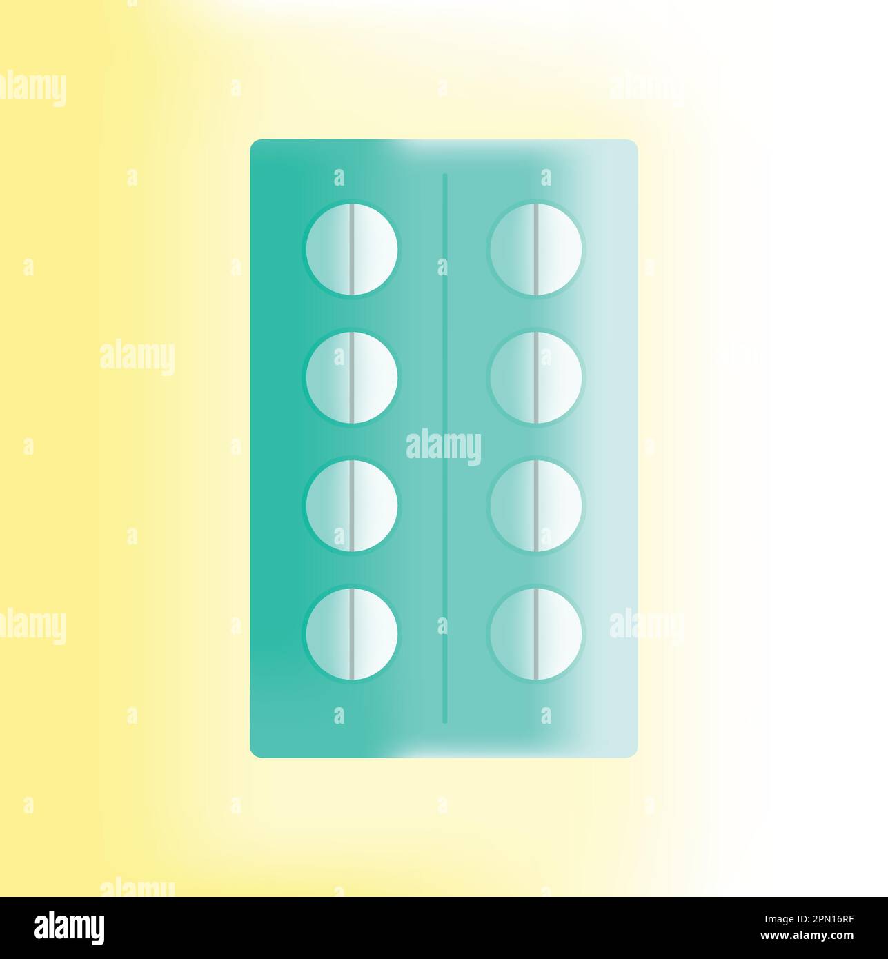 ellipse pill pack 3d graphic, flat illustration for pharmacy medical ...