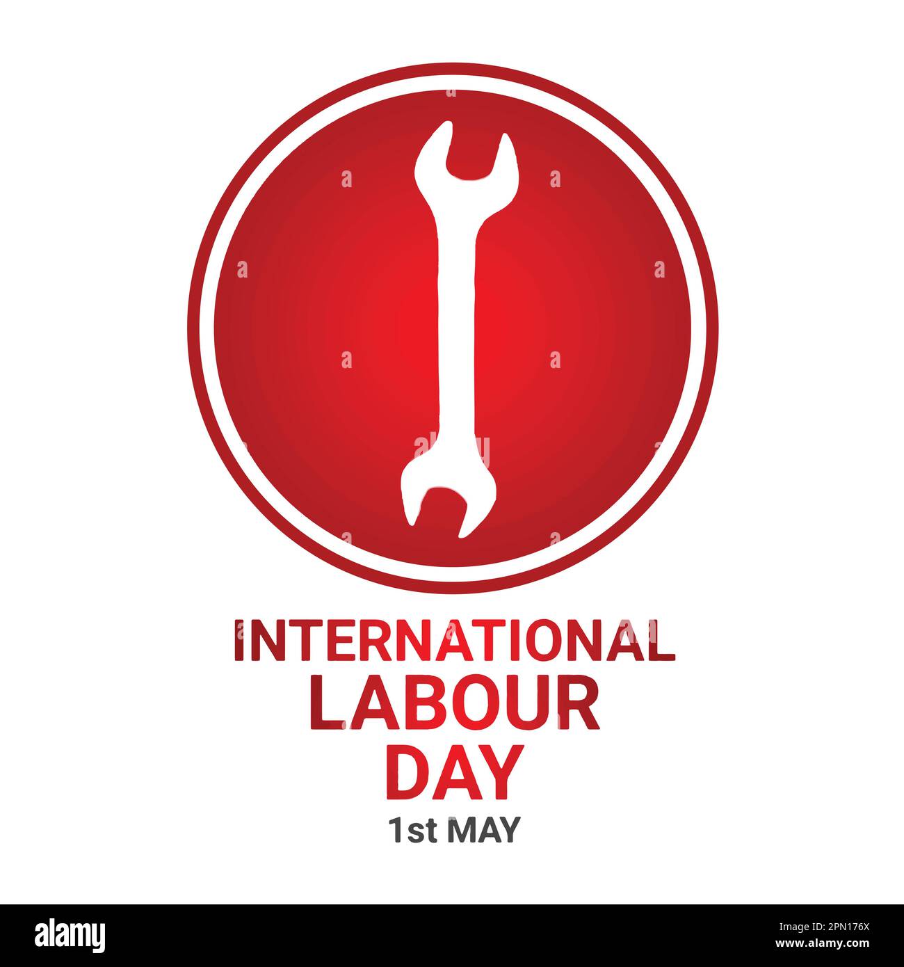 International Labour Day. 1st May . Vector illustration on white background Stock Vector Image ...