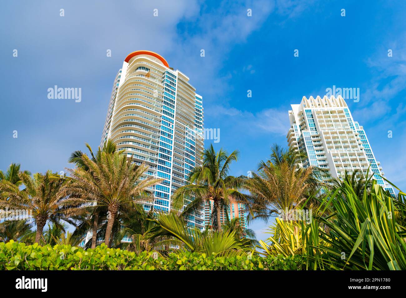skyscraper building architecture in miami downtown metropolis. photo of ...