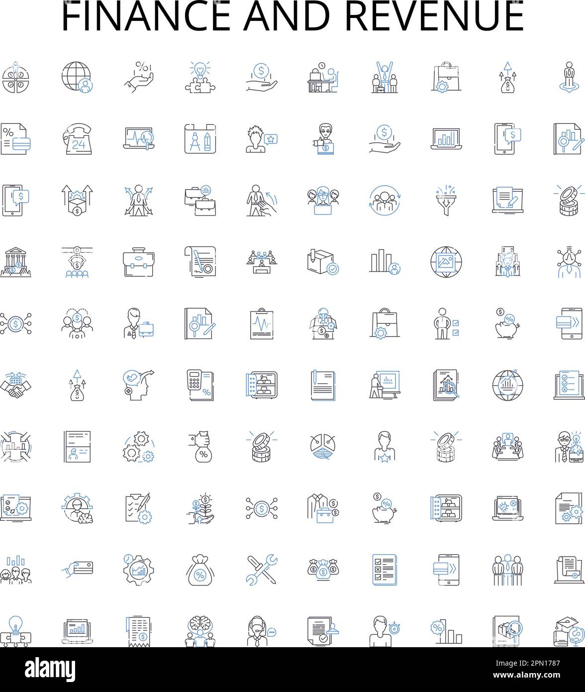 Finance and revenue outline icons collection. finance, revenue ... Finance and revenue outline icons collection. finance, revenue ...