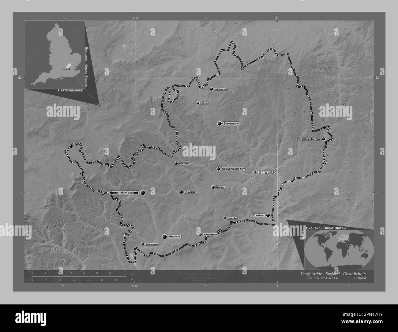 Hertfordshire, administrative county of England - Great Britain ...