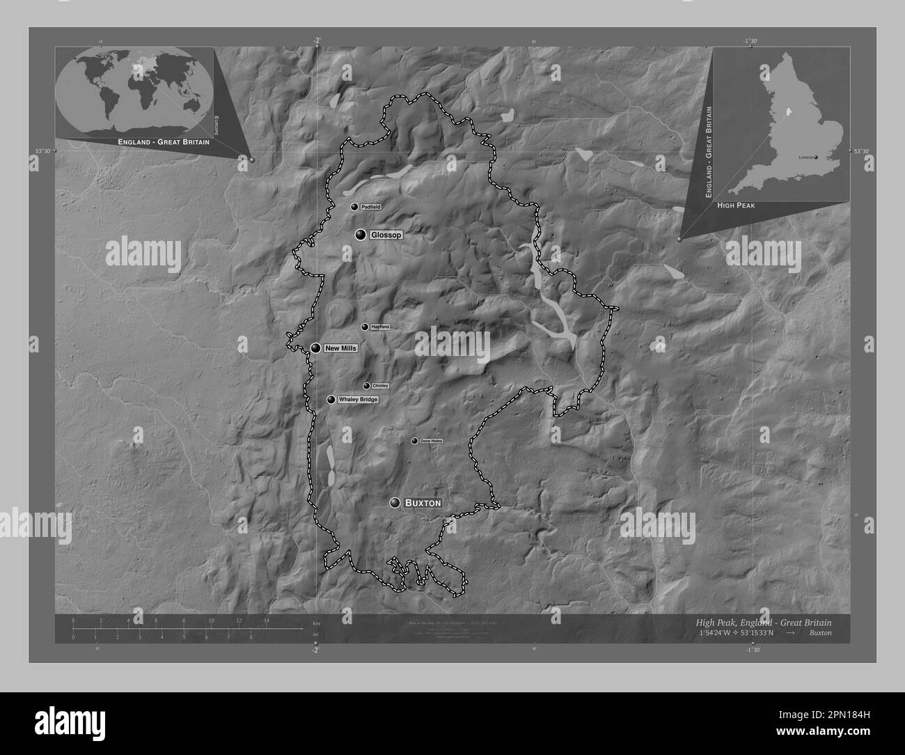 High Peak, non metropolitan district of England - Great Britain ...