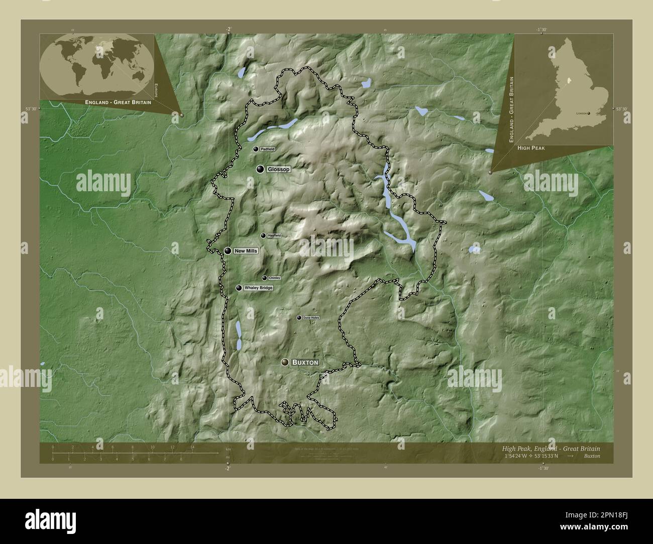 High Peak, non metropolitan district of England - Great Britain ...