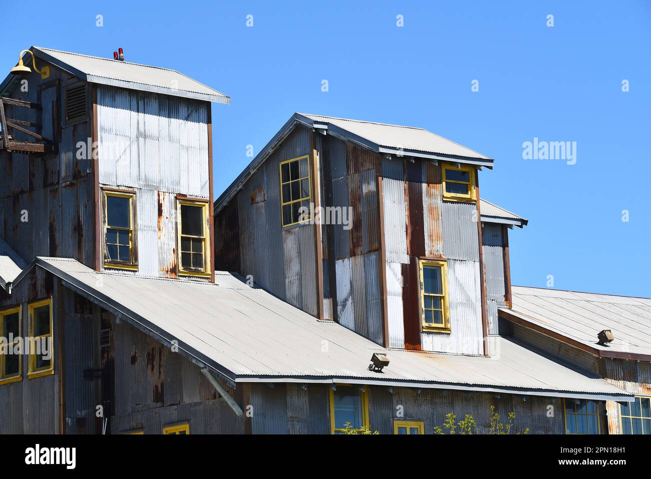 IRVINE, CALIFORNIA - 2 APR 2023: Old Town Irvine Sack Storage Warehouse ... IRVINE, CALIFORNIA - 2 APR 2023: Old Town Irvine Sack Storage Warehouse ...
