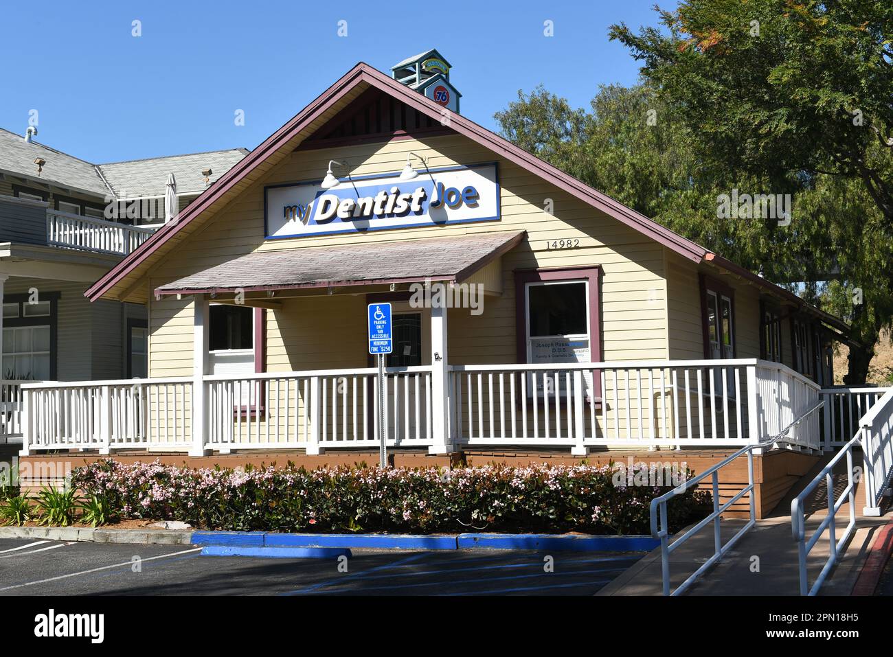 IRVINE, CALIFORNIA - 9 APR 2023: My Dentist Joe, Old Town Irvine, in ...