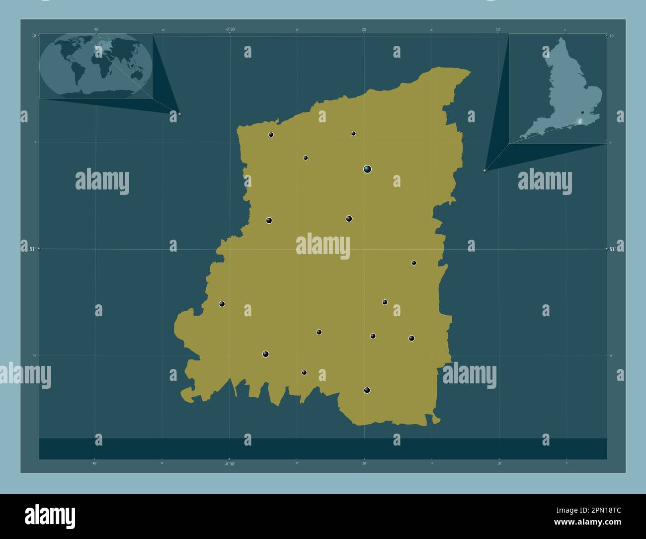 Map of billingshurst hi-res stock photography and images - Alamy