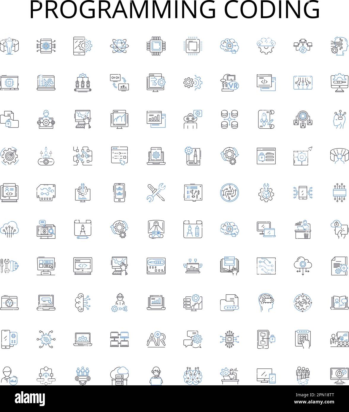 Programming Coding Outline Icons Collection Coding Programming Scripting Compiling