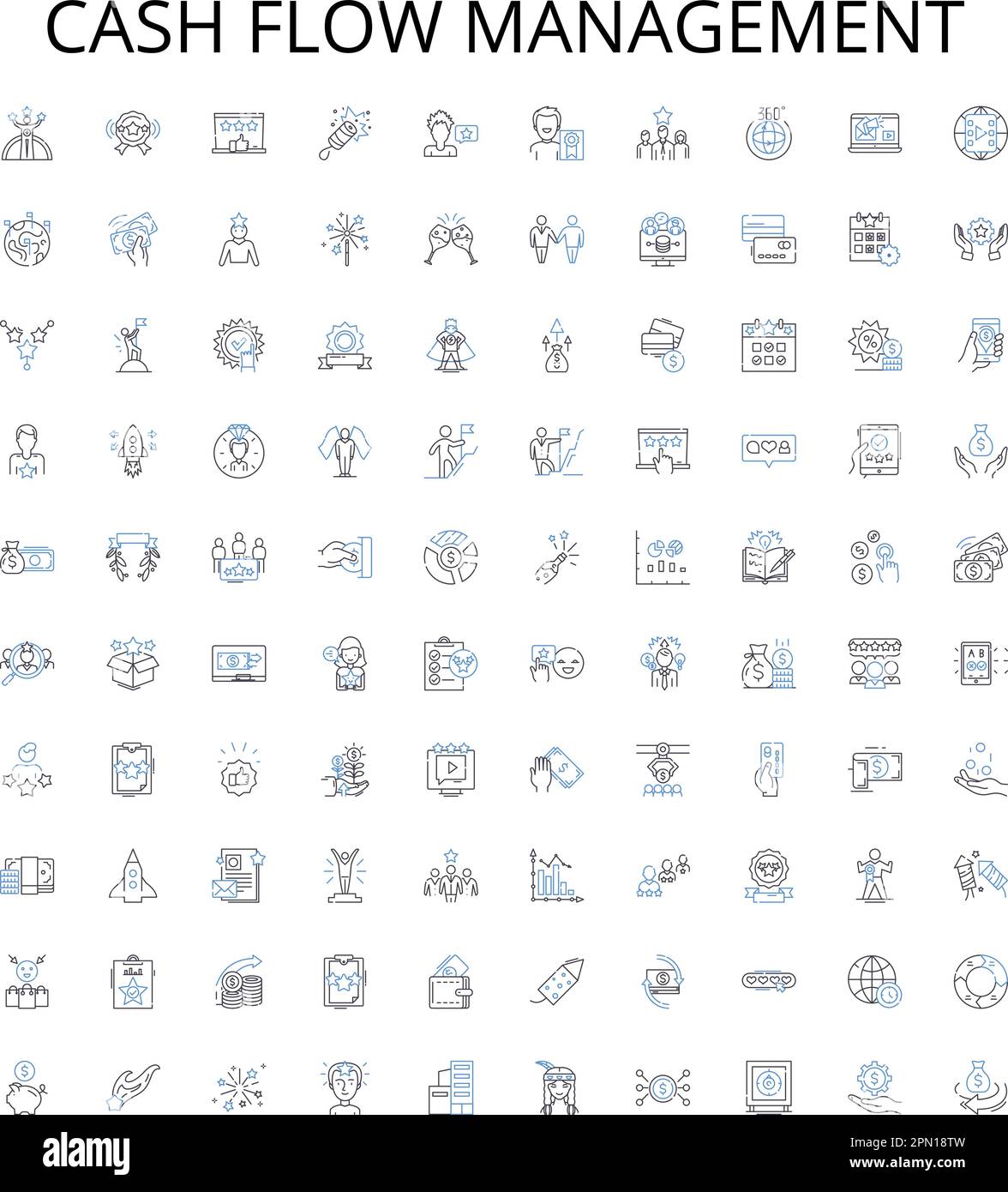 Cash flow management outline icons collection. Cash, Flow, Management ... Cash flow management outline icons collection. Cash, Flow, Management ...