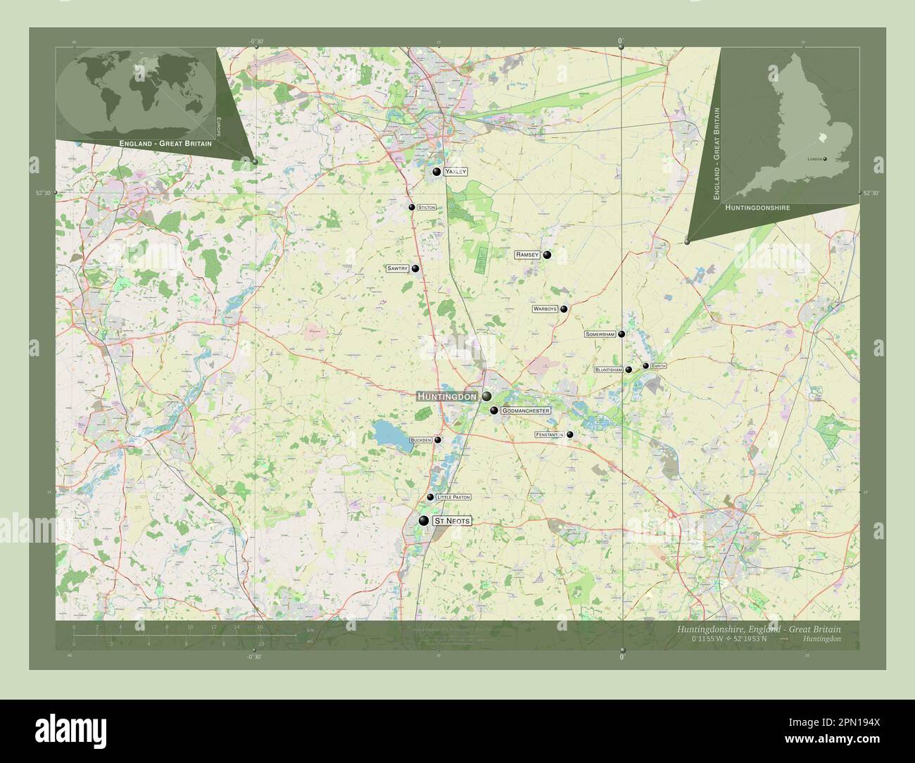Huntingdonshire, non metropolitan district of England - Great Britain ...