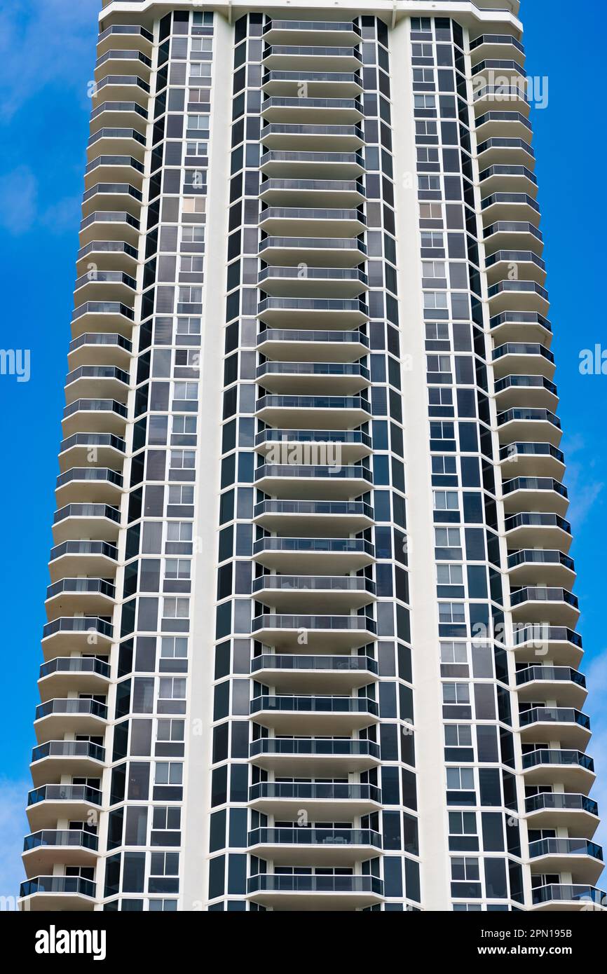 urban skyscraper architectural building in miami downtown Stock Photo ...