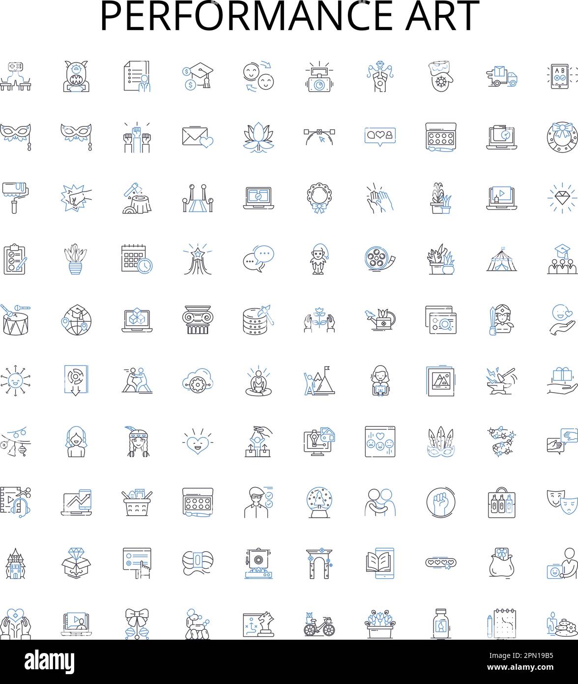 performance art outline icons collection. Performance, Art, Theatre ...