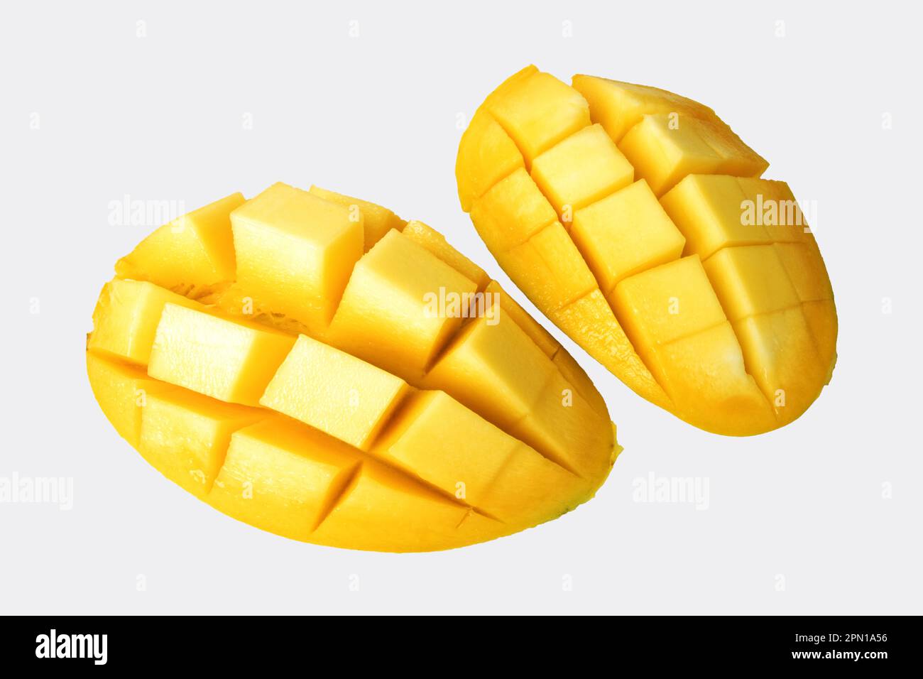 Fresh Yellow ripen Mango isolated on white background Stock Photo - Alamy