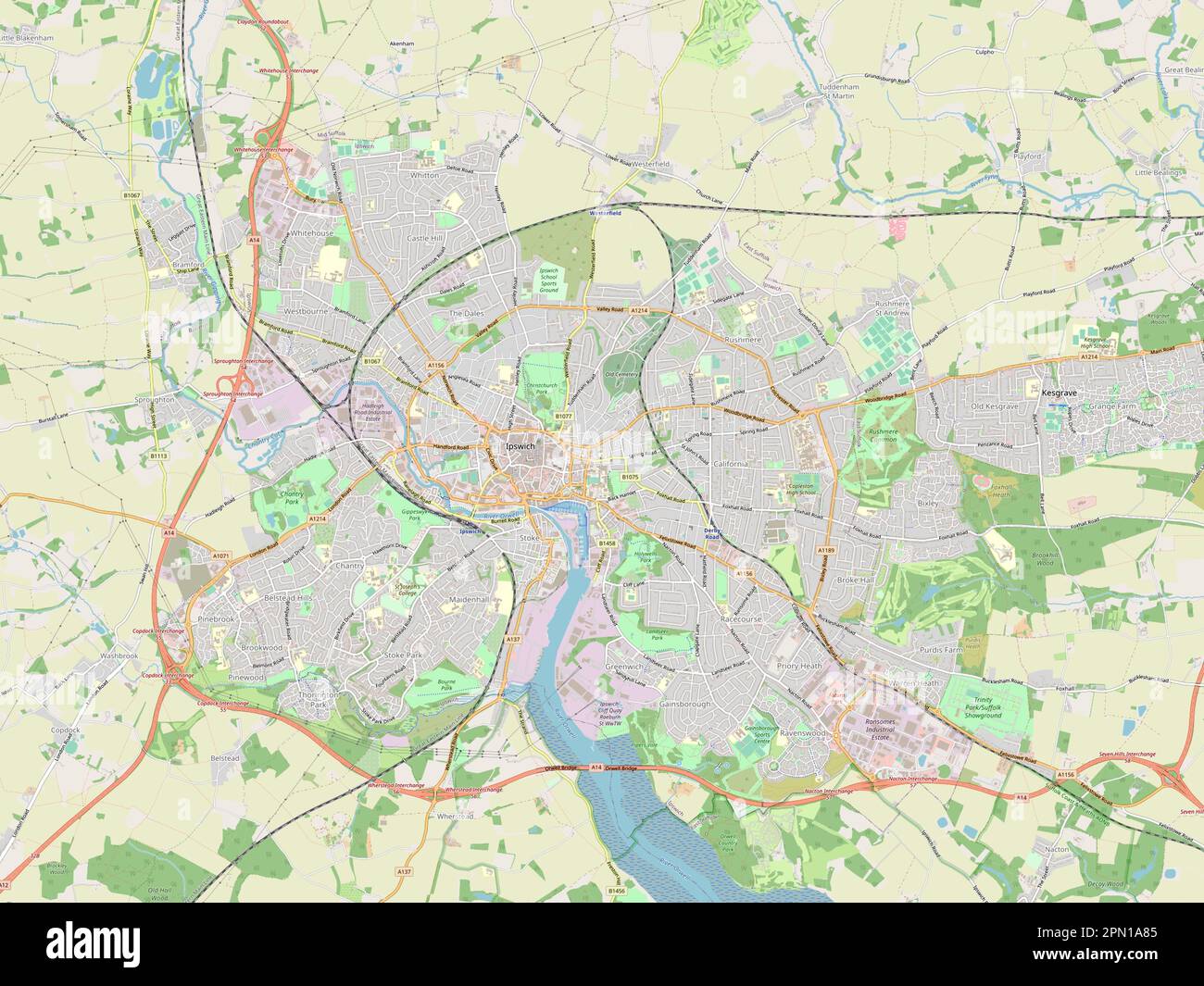 Metropolitan open land map hi-res stock photography and images - Alamy
