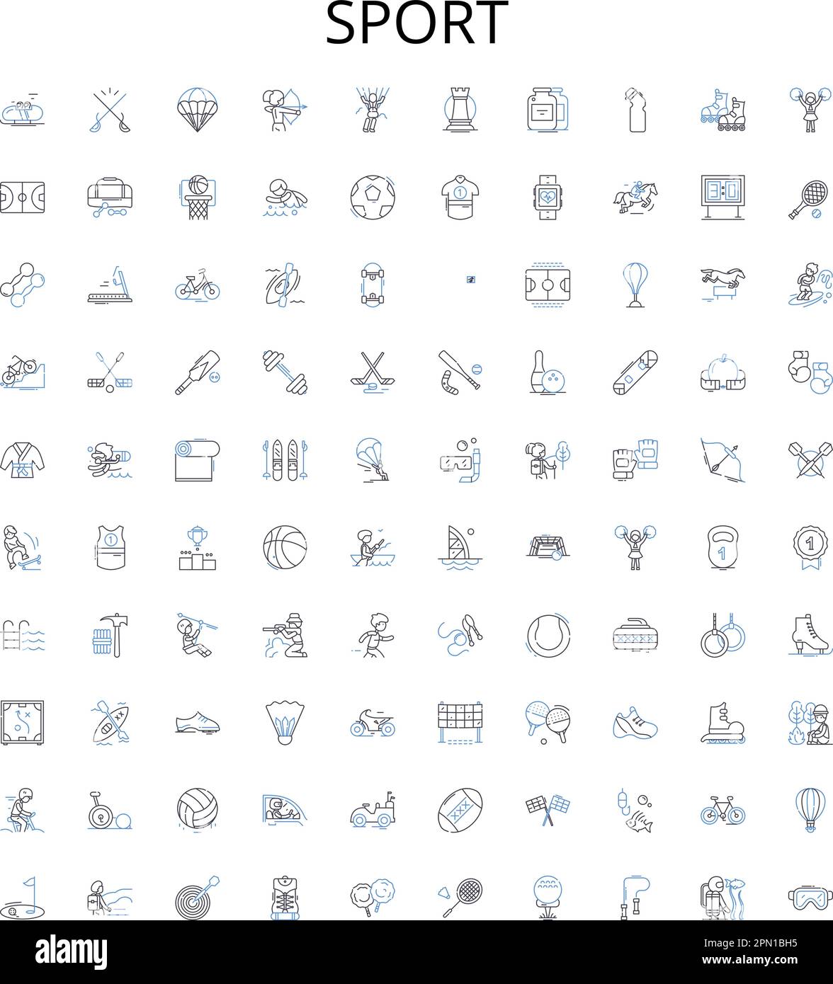 Sport outline icons collection. Sport, Athletics, Baseball, Basketball ...