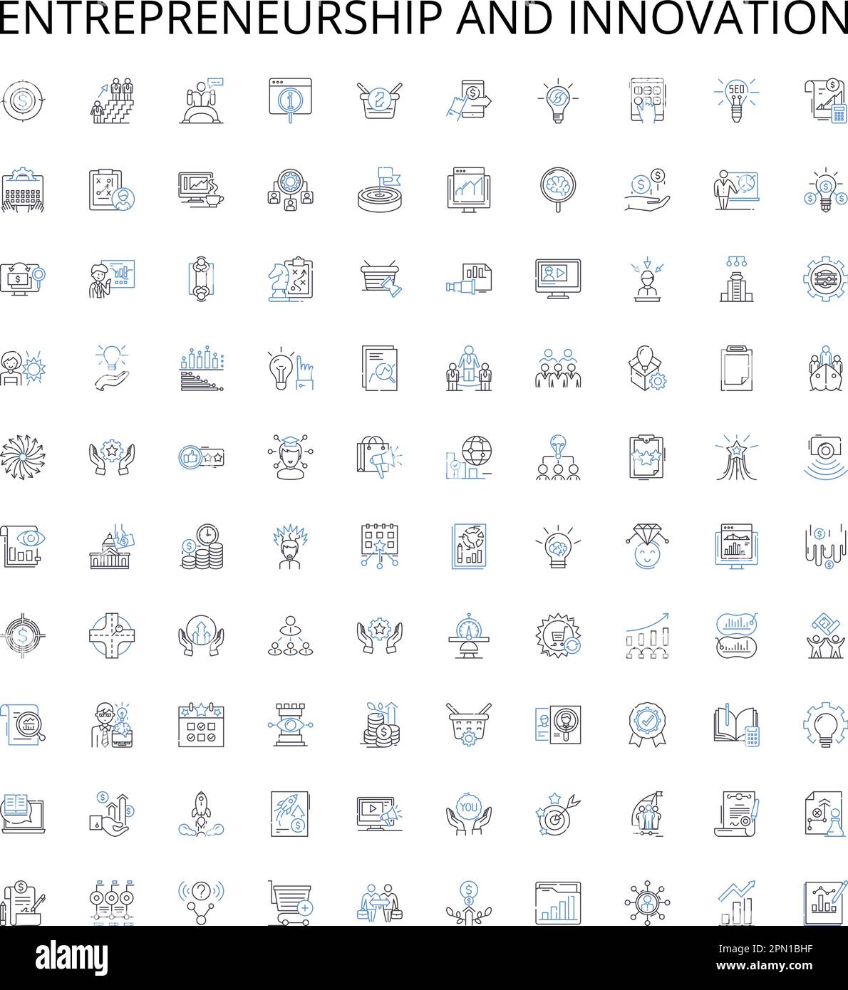 Entrepreneurship and Innovation outline icons collection ... Entrepreneurship and Innovation outline icons collection ...