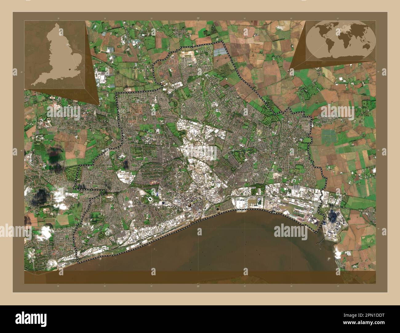Kingston upon Hull, unitary authority of England - Great Britain. Low ...