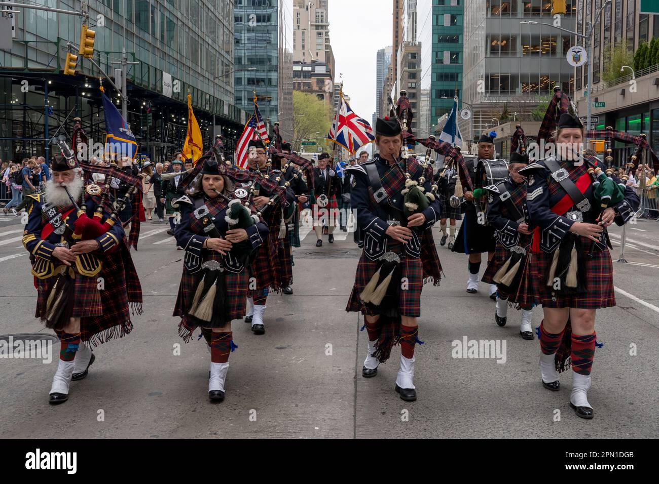 Bagpipe players united states hi-res stock photography and images - Alamy