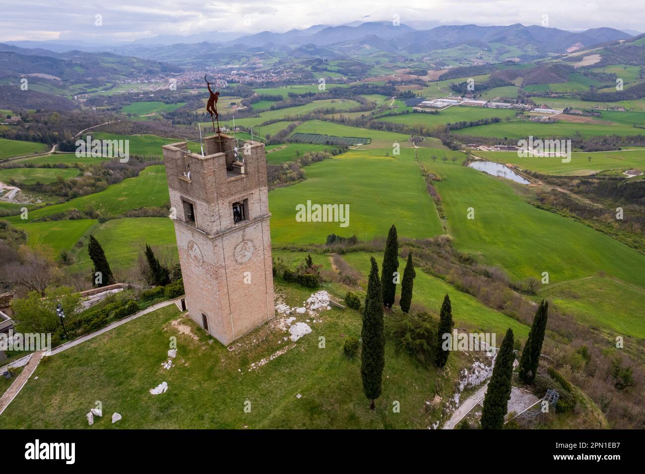 Aerial view of Peglio village in Italy Stock Photo - Alamy