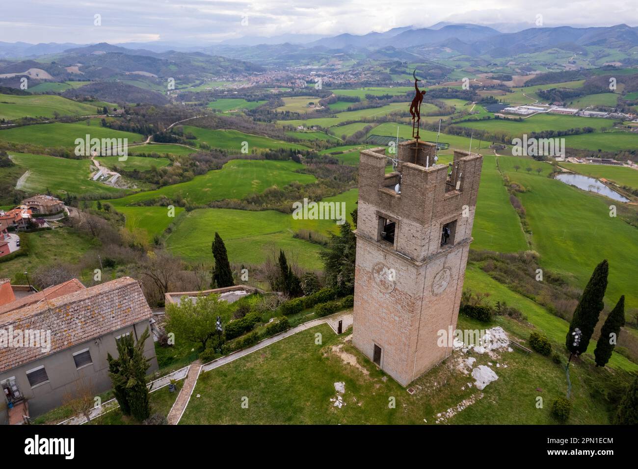 Aerial view of Peglio village in Italy Stock Photo - Alamy