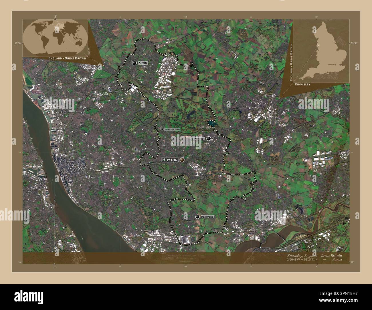Knowsley, administrative county of England - Great Britain. Low ...