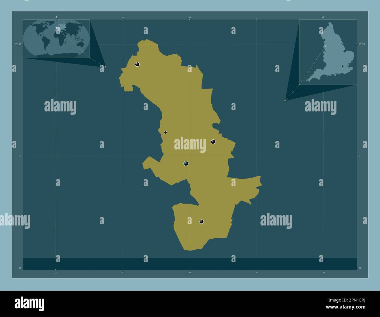 Knowsley, administrative county of England - Great Britain. Solid color ...