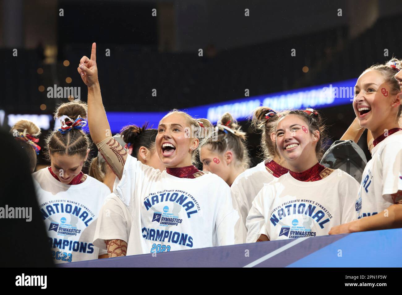 April 15 2023 The University Of Oklahoma Womens Gymnastics Team