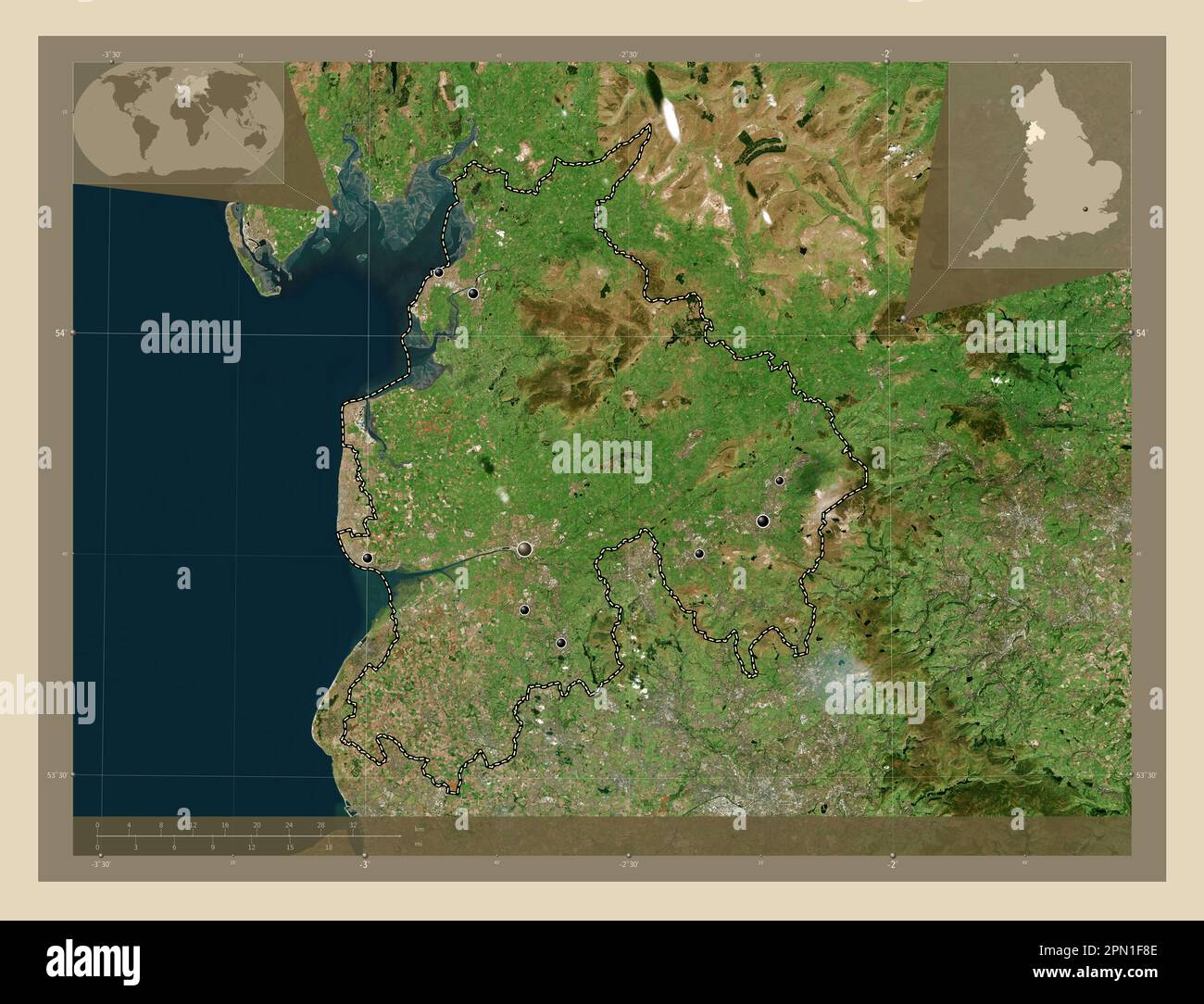 Lancashire, administrative county of England - Great Britain. High ...