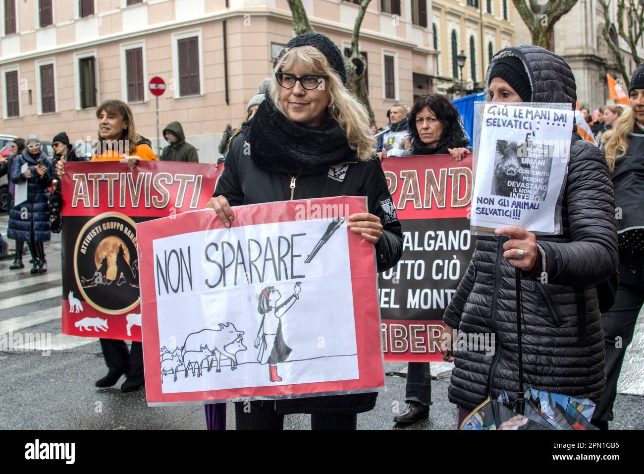 Rome, Italy, Italy. 15th Apr, 2023. Demonstration in Rome by animal ...