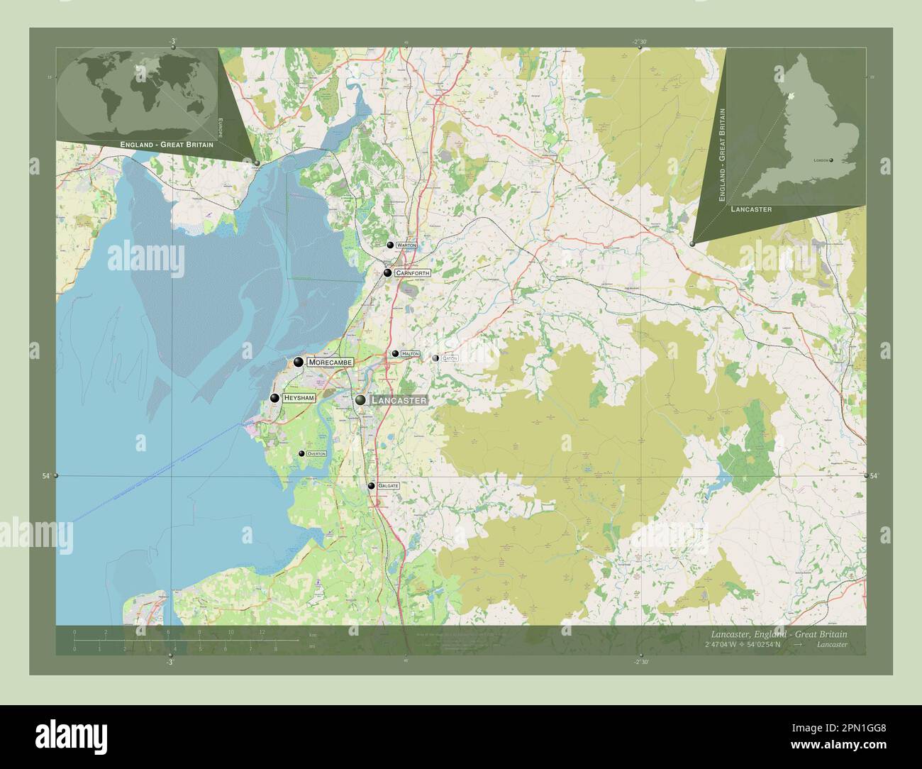 Galgate map hi-res stock photography and images - Alamy