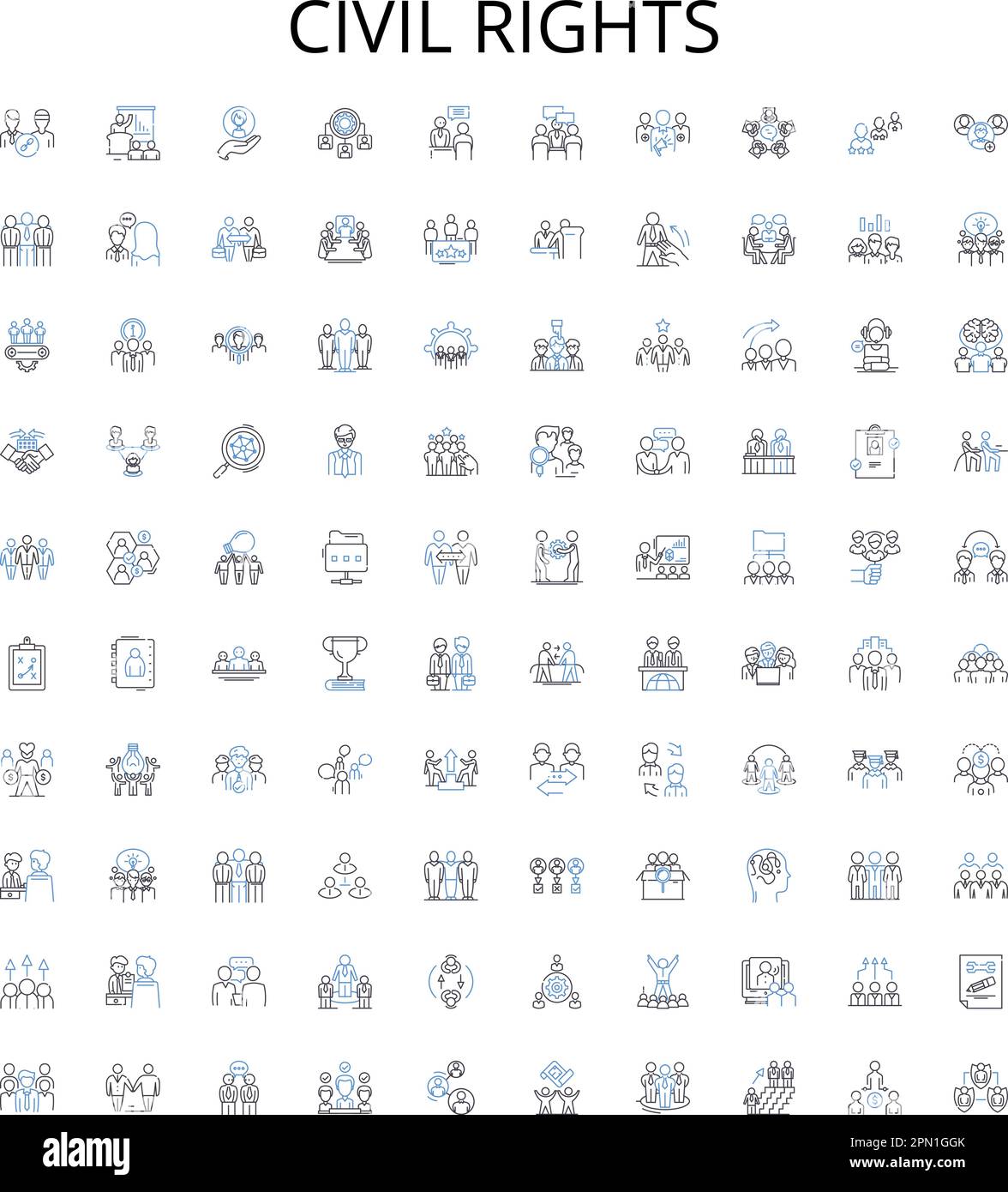 civil rights outline icons collection. civil, rights, activism, equality, justice ...