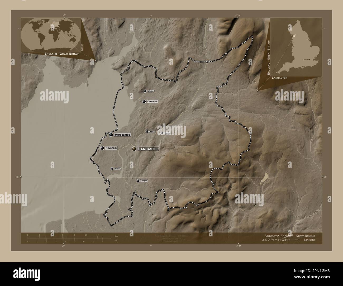 Galgate map hi-res stock photography and images - Alamy