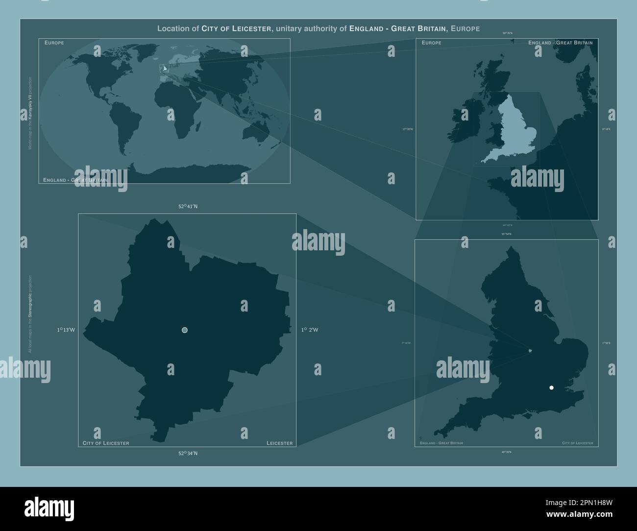 City of Leicester, unitary authority of England - Great Britain ...
