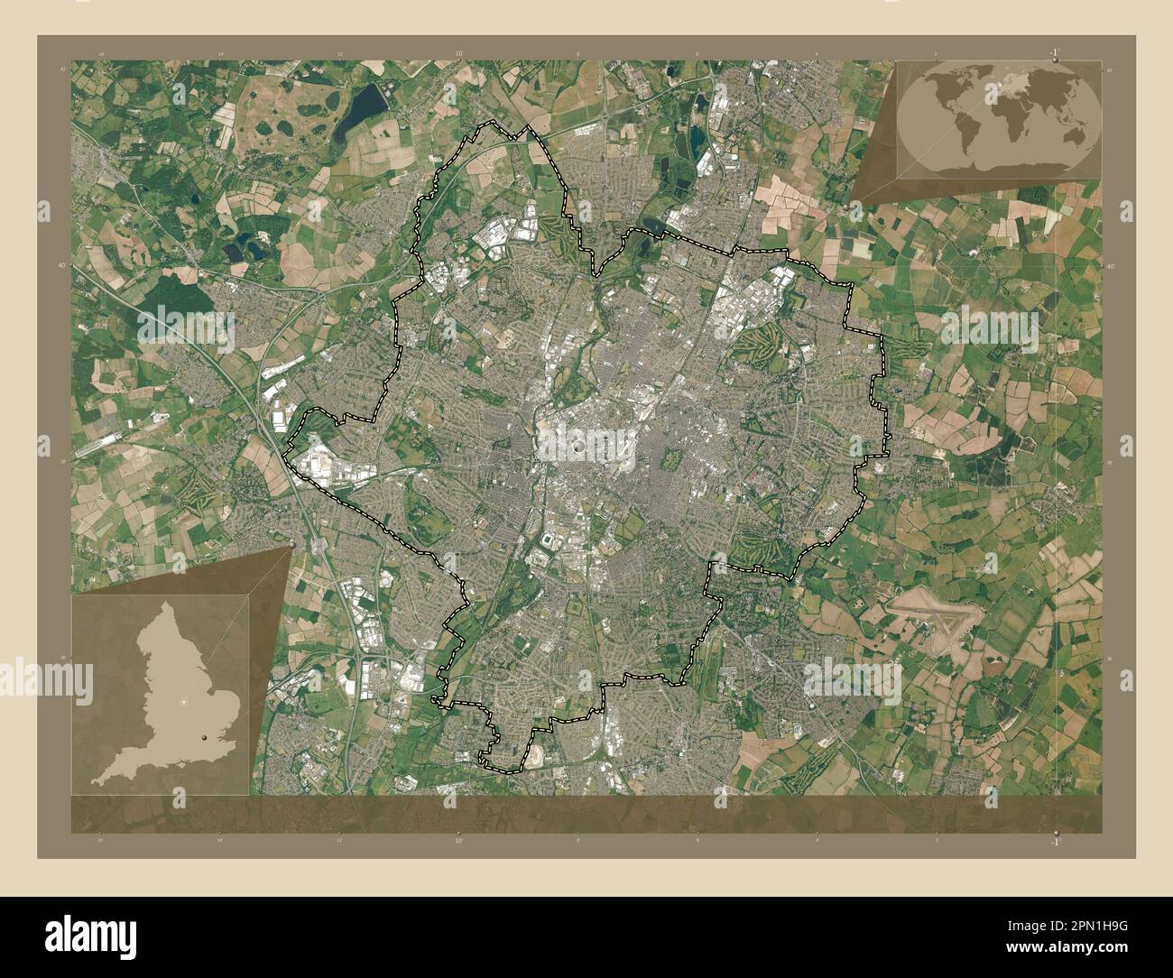 City of Leicester, unitary authority of England - Great Britain. High ...