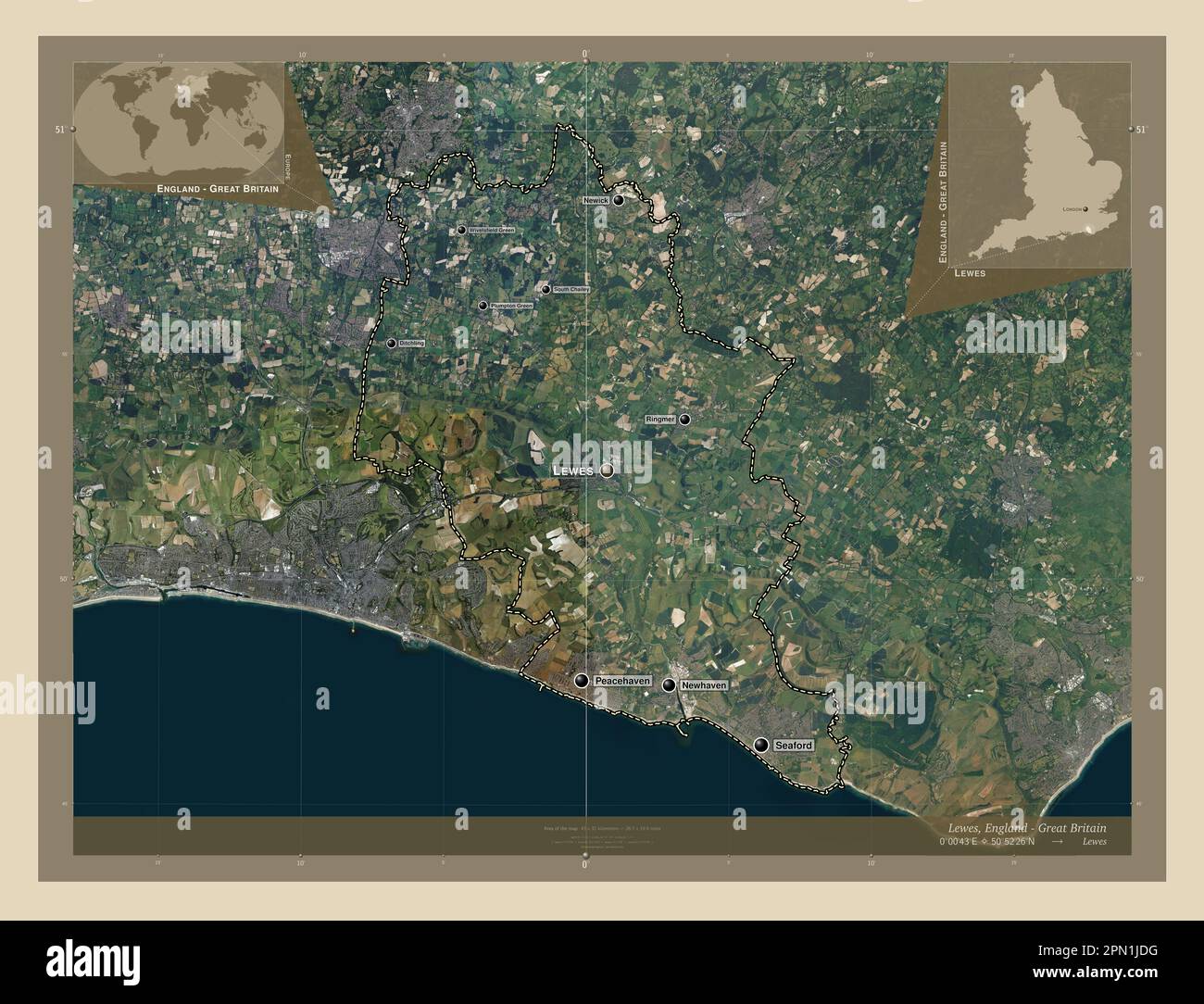 Lewes, non metropolitan district of England - Great Britain. High ...