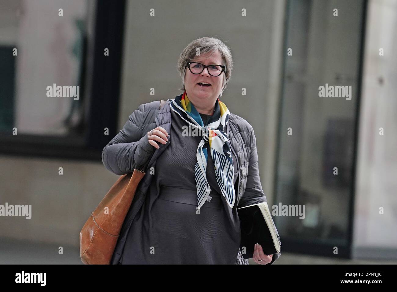 Saffron Cordery of NHS Providers arrives at BBC Broadcasting House in ...