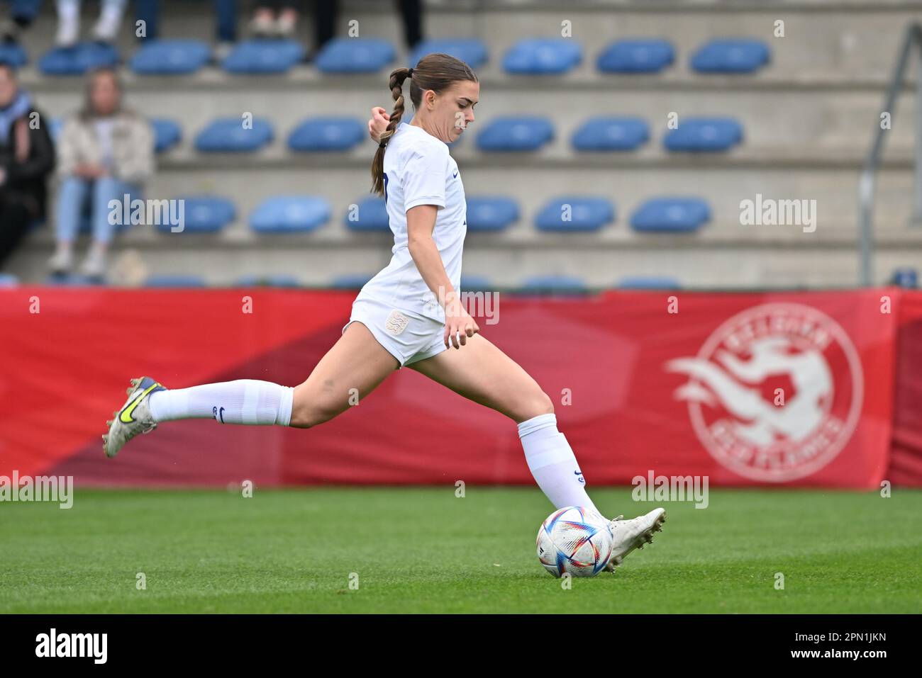 Georgia Eaton-Collins (17) of England pictured during a friendly women ...