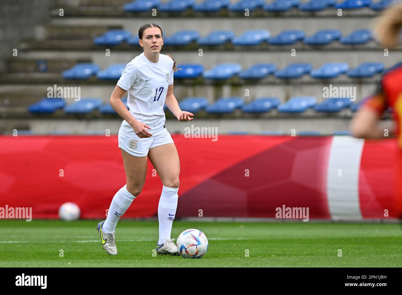 Georgia Eaton-Collins (17) of England pictured during a friendly women ...