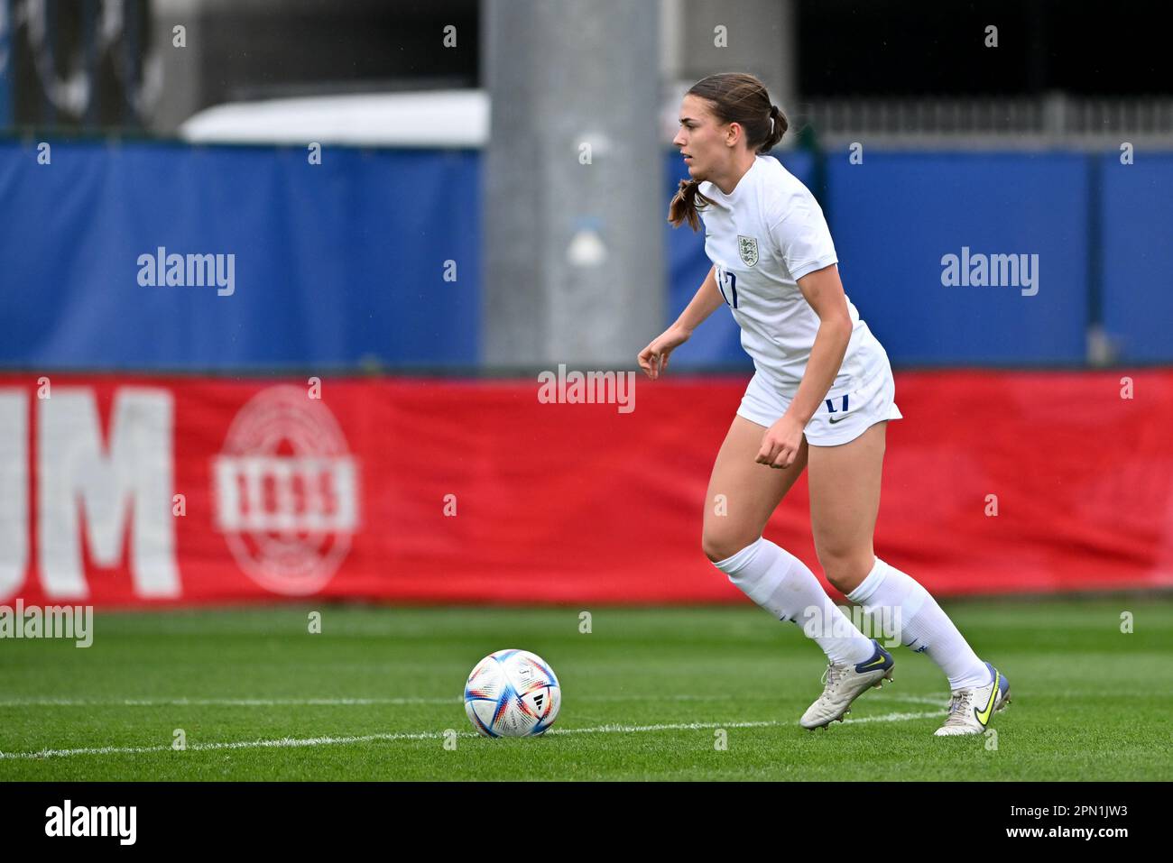 Georgia Eaton-Collins (17) of England pictured during a friendly women ...