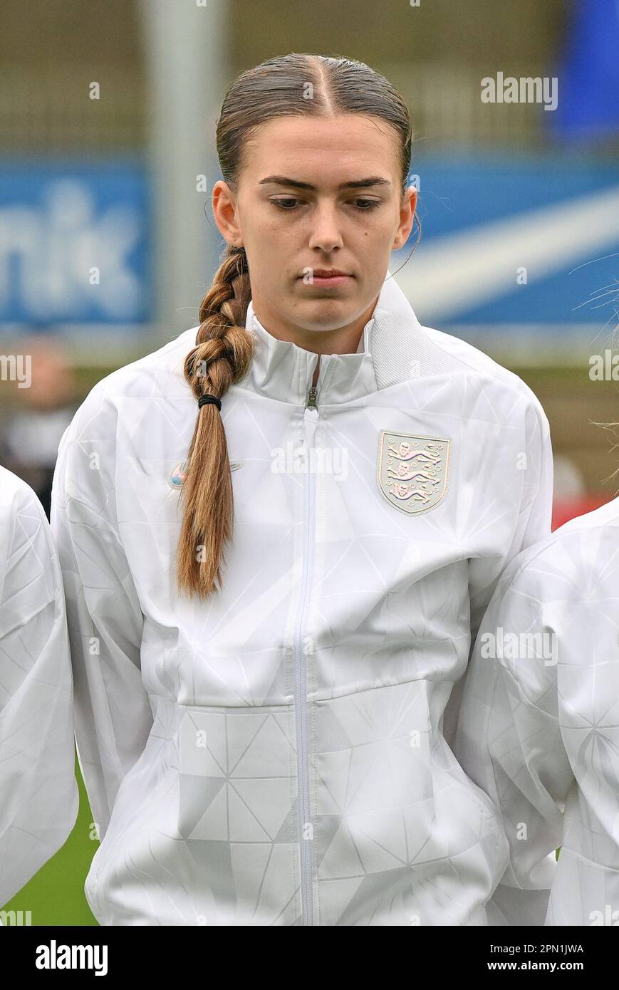 Georgia Eaton-Collins (17) of England pictured during a friendly women ...