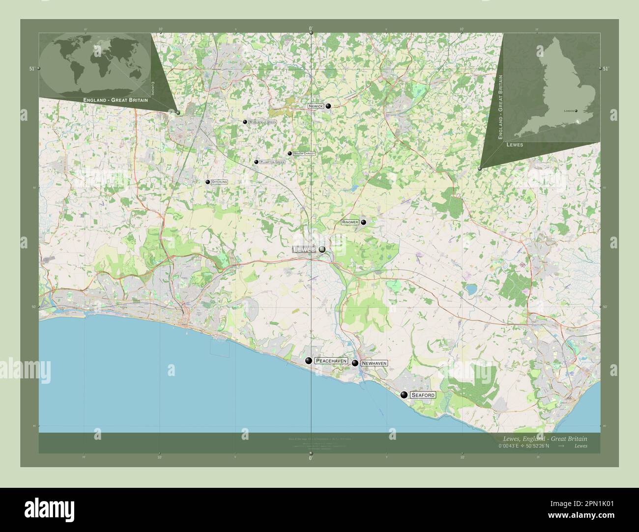 Lewes, non metropolitan district of England - Great Britain. Open ...