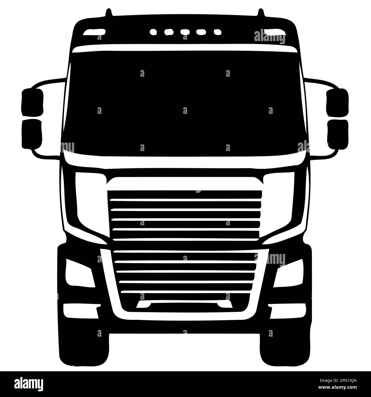 Minimalistic truck Cut Out Stock Images & Pictures - Alamy