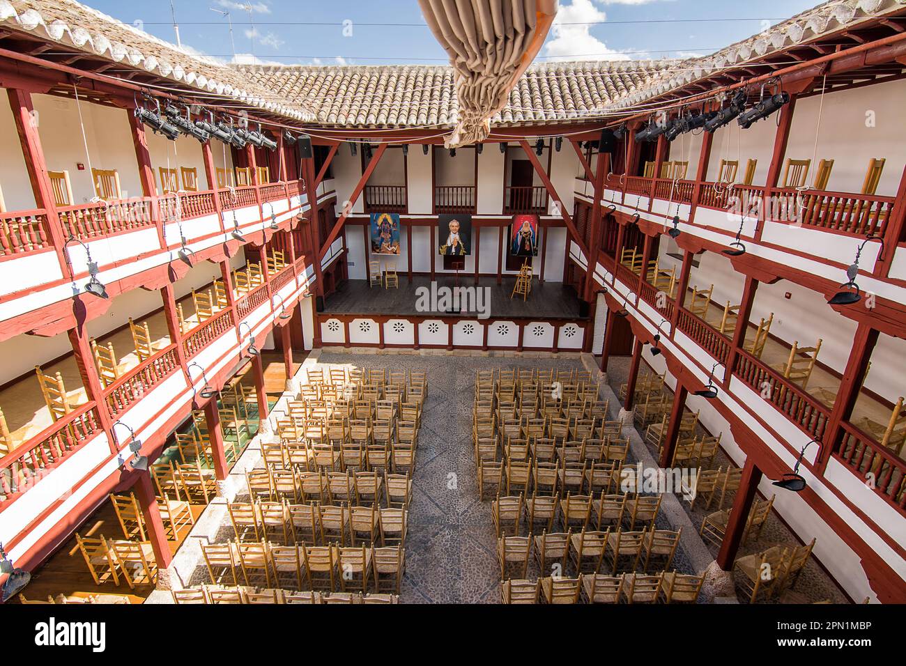 Almagro, Spain - 23 June 2022: Interior of the historic Theater of ...