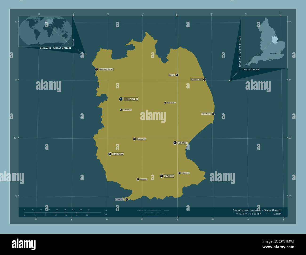 Spalding lincolnshire map hi-res stock photography and images - Alamy