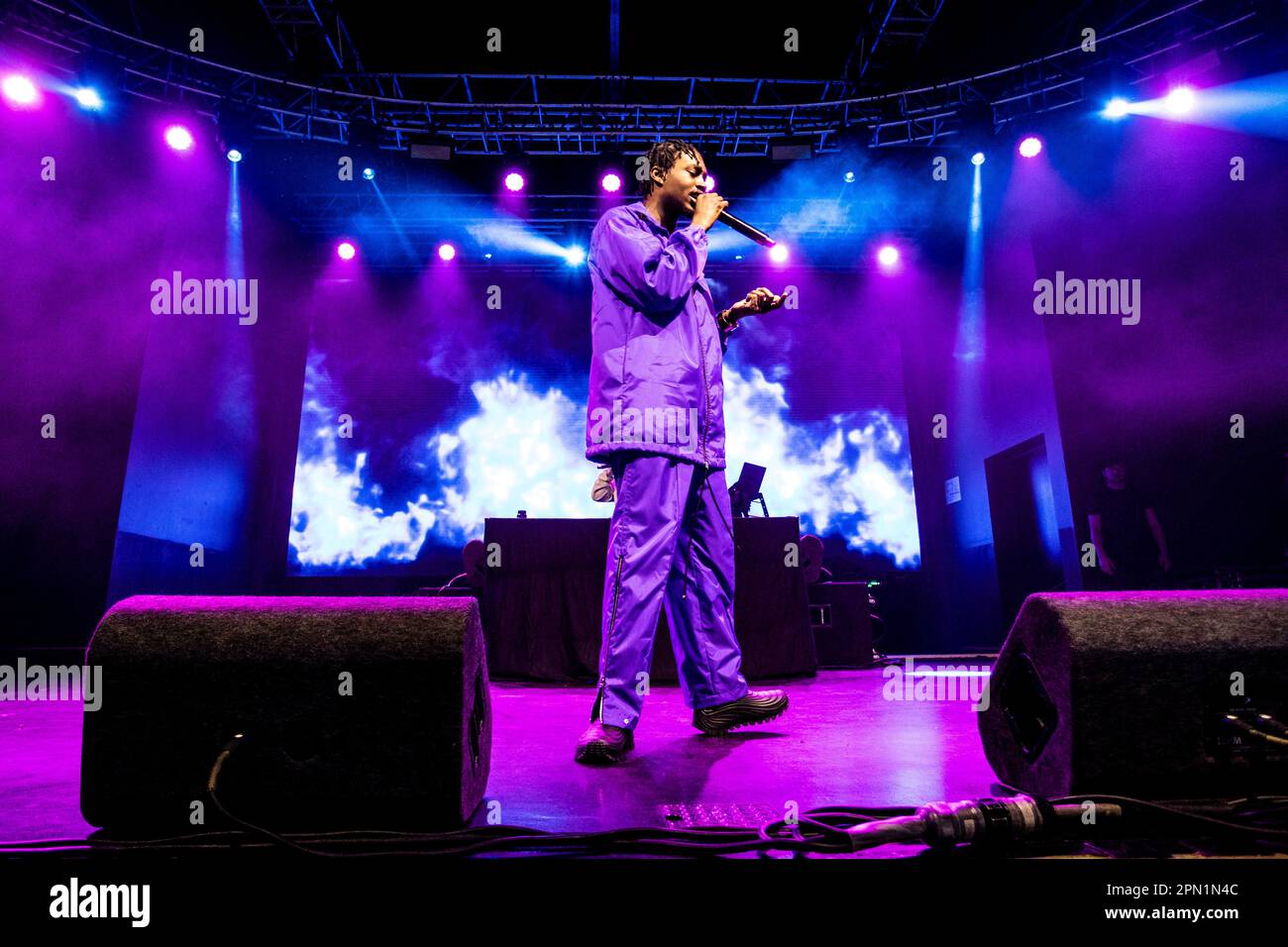 Milan Italy April 12, 2023 Lil Tjay live at Fabrique Milan © Roberto ...