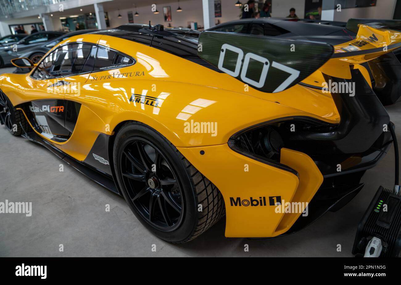 McLaren P1 GTR Hypercar in storage in Wiltshire Stock Photo - Alamy